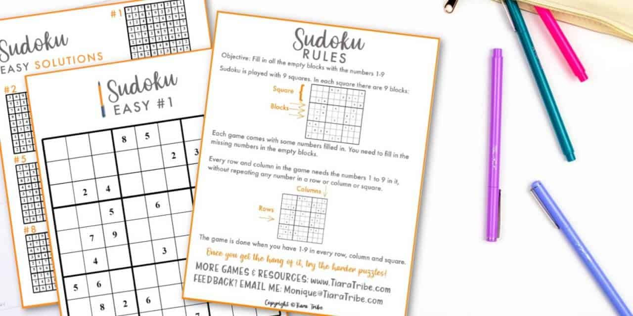 10 Sudoku Easy - Tiara Tribe