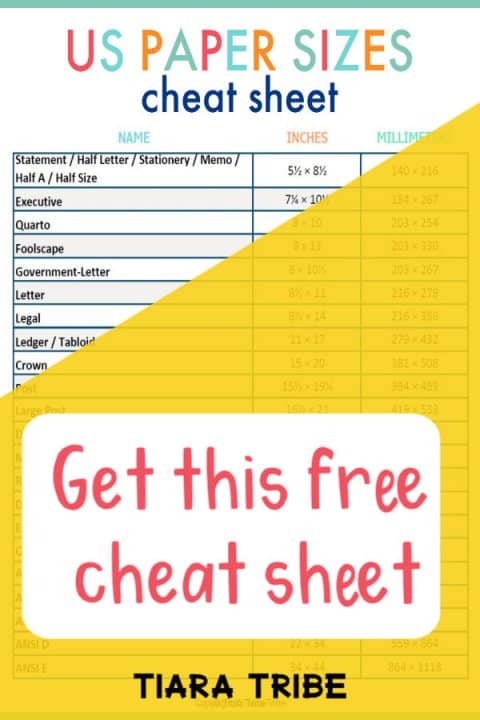 Best US & International Paper Sizes Guide - Free Printable Cheat Sheet